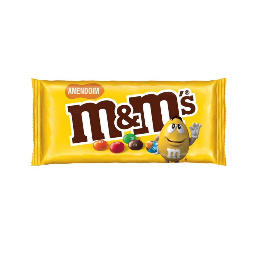 Chocolate M&ms Amendoim 45g Caixa com 18 unidades | Shopee Brasil