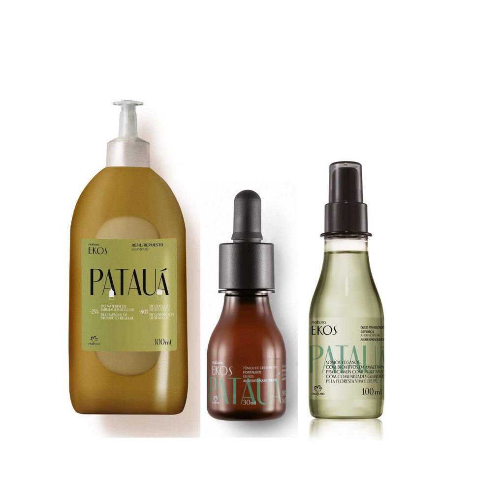 NATURA EKOS PATAUÁ SHAMPOO TÓNICO ÓLEO CRONOGRAMA CAPILAR | Shopee Brasil
