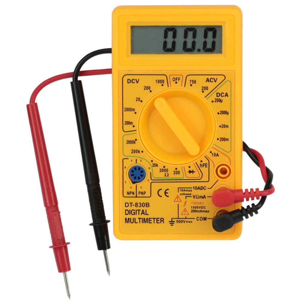 Multímetro Digital Dt-830 B Cabo Multiteste + Bateria Kokay | Shopee Brasil