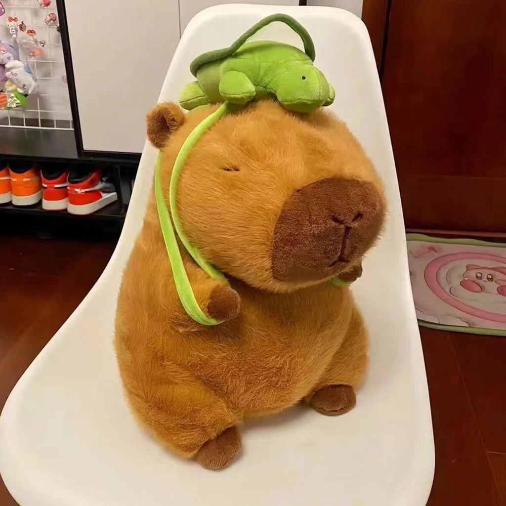 Boneca De Pelúcia Capybara Simulada Capibara Anime | Shopee Brasil