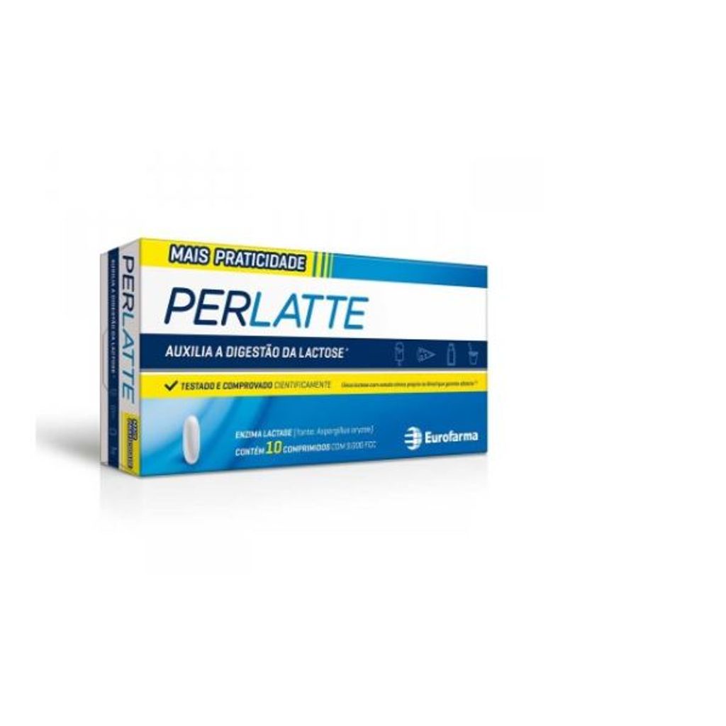 Suplemento de Lactase Perlatte 9.000 FCC com 10 Comprimidos | Shopee Brasil