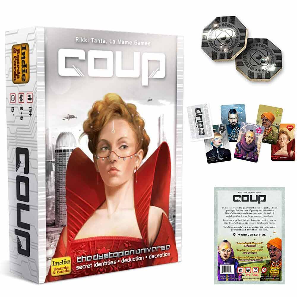 Coup The Resistance Coup Reformation Expansion Card Game Family Party ...