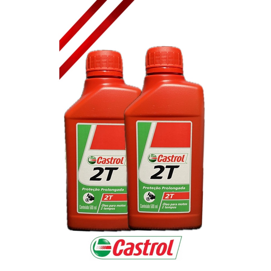 KIT 2 UNIDADES CASTROL 2 TEMPOS 500 ML | Shopee Brasil