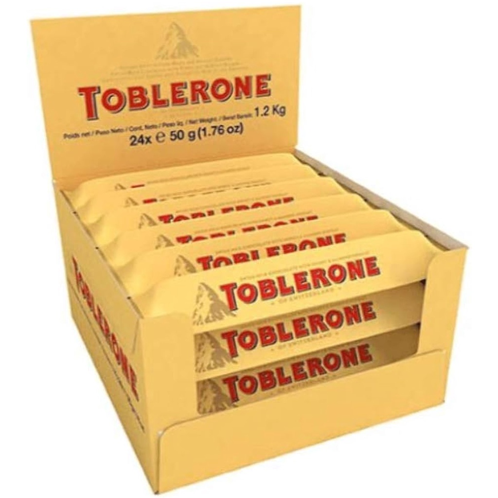 Chocolate Toblerone Milk 50g (Display com 24 unidades) | Shopee Brasil