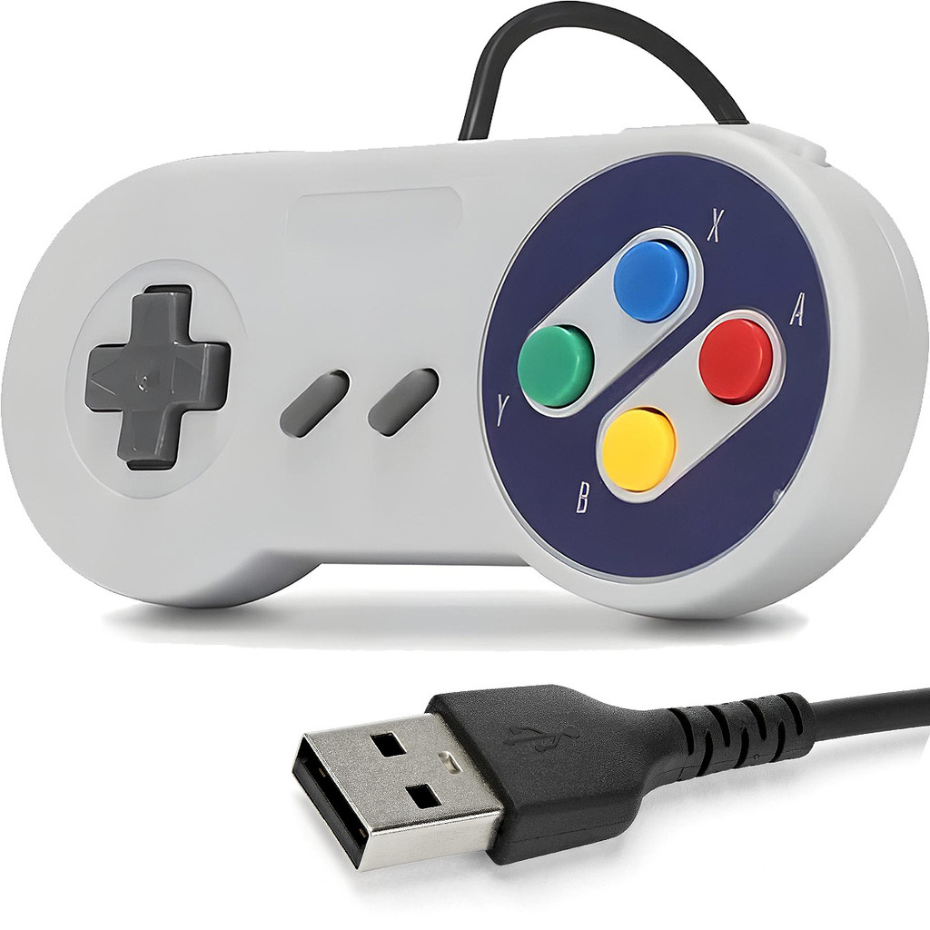 Controle Joystick Usb Nintendinho Controle Super Nintendo Super Nes ...