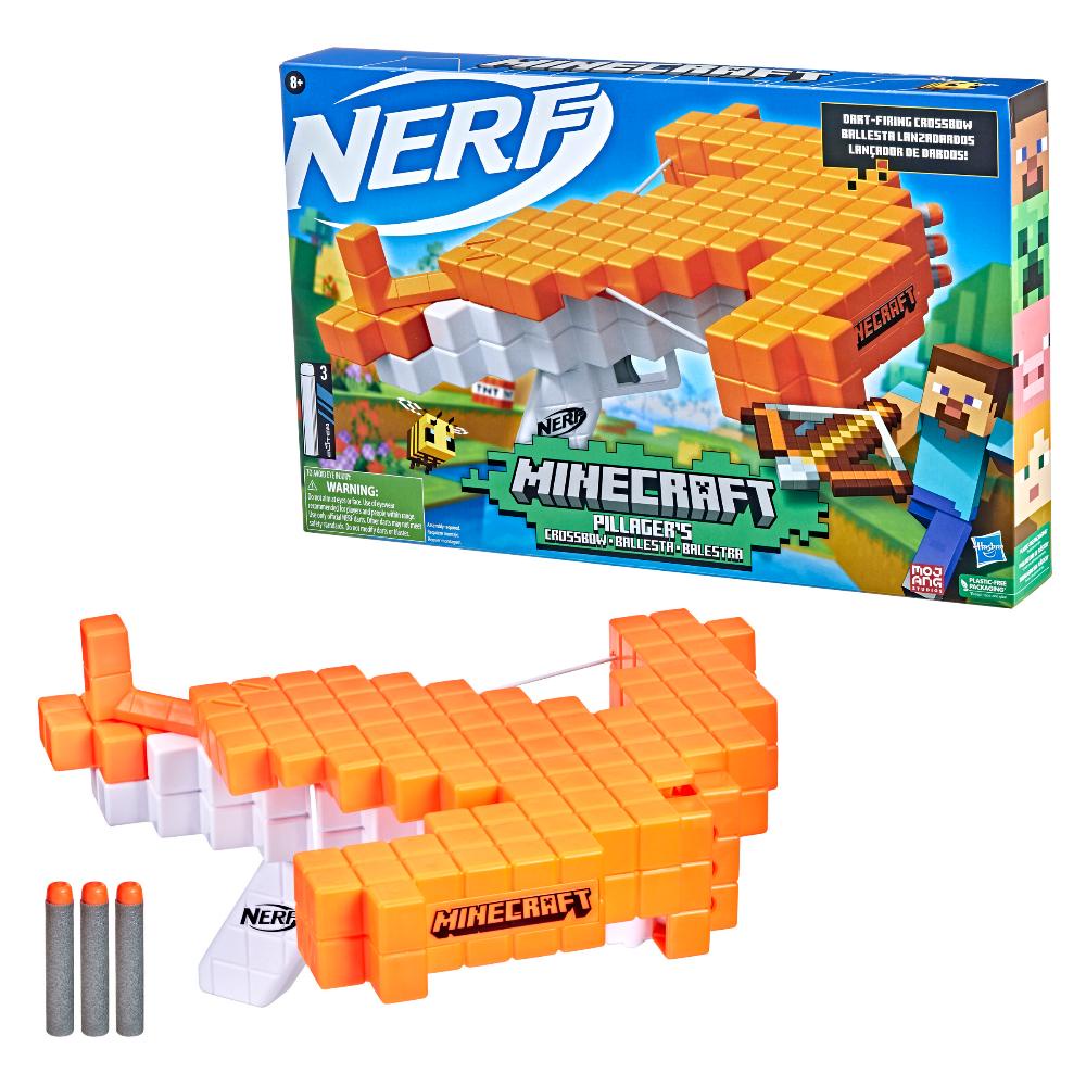 Nerf Minecraft Pillagers Crossbow Balestra F4418 Hasbro | Shopee Brasil