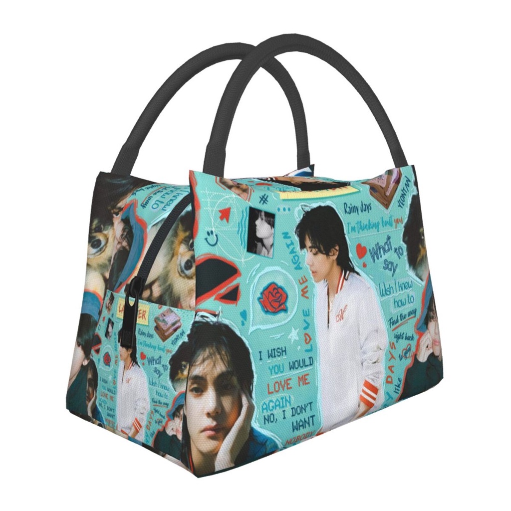 Lancheira BTS V Layover Lunch Box Saco De Isolamento Portátil Pacote ...