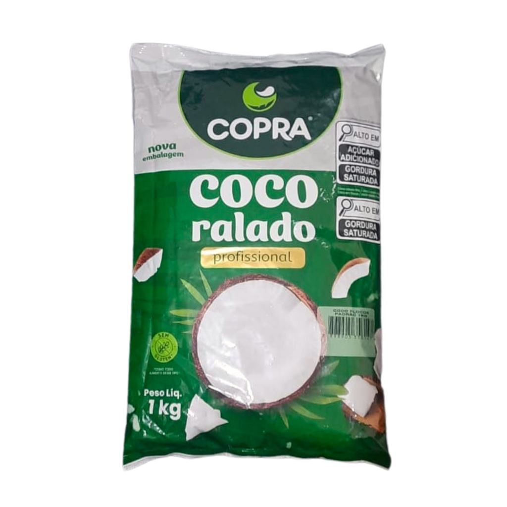COCO RALADO PROFISSIONAL FLOCOS PADRÃO 1KG - COPRA | Shopee Brasil