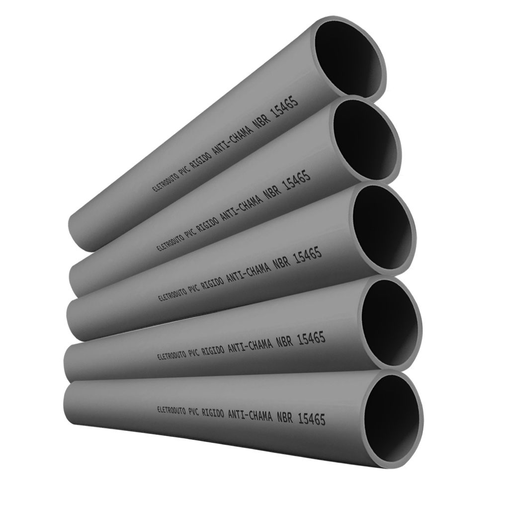 Conduite Eletroduto de Sobrepor 3/4 Polegadas Barra 1 Metro Pvc Anti ...
