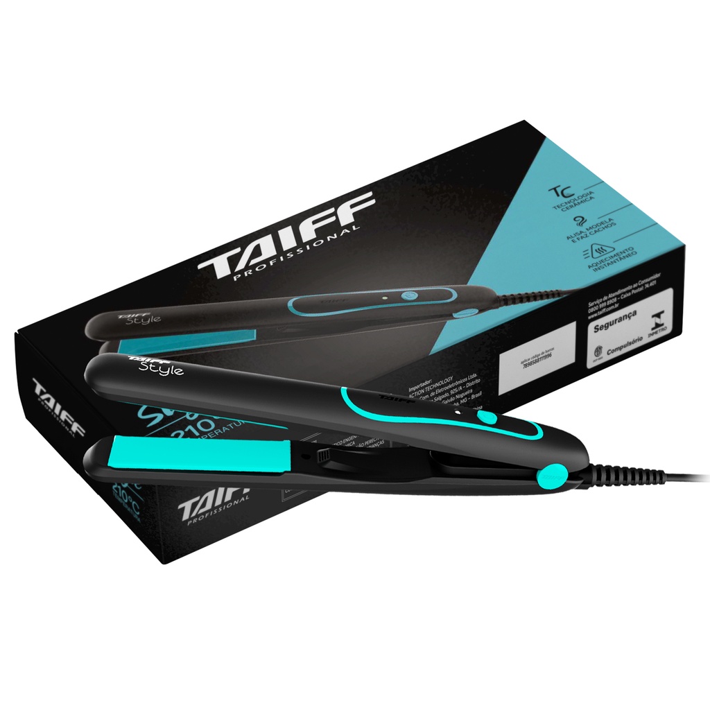 Prancha Chapinha Taiff Profissional Style 210°C Bivolt | Shopee Brasil