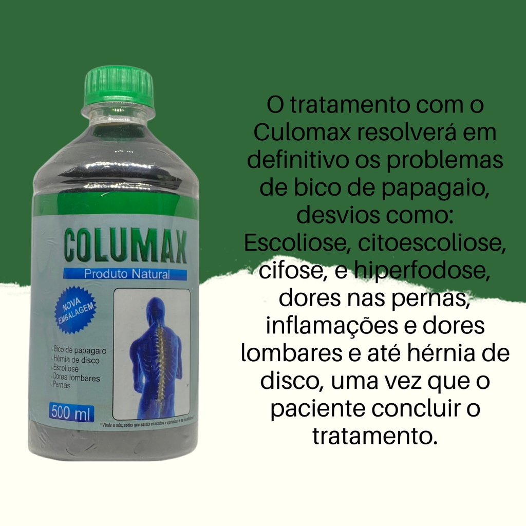 Suplemento Alimentar Columax Natural Frasco 500ml Kit 7 Unidades ...