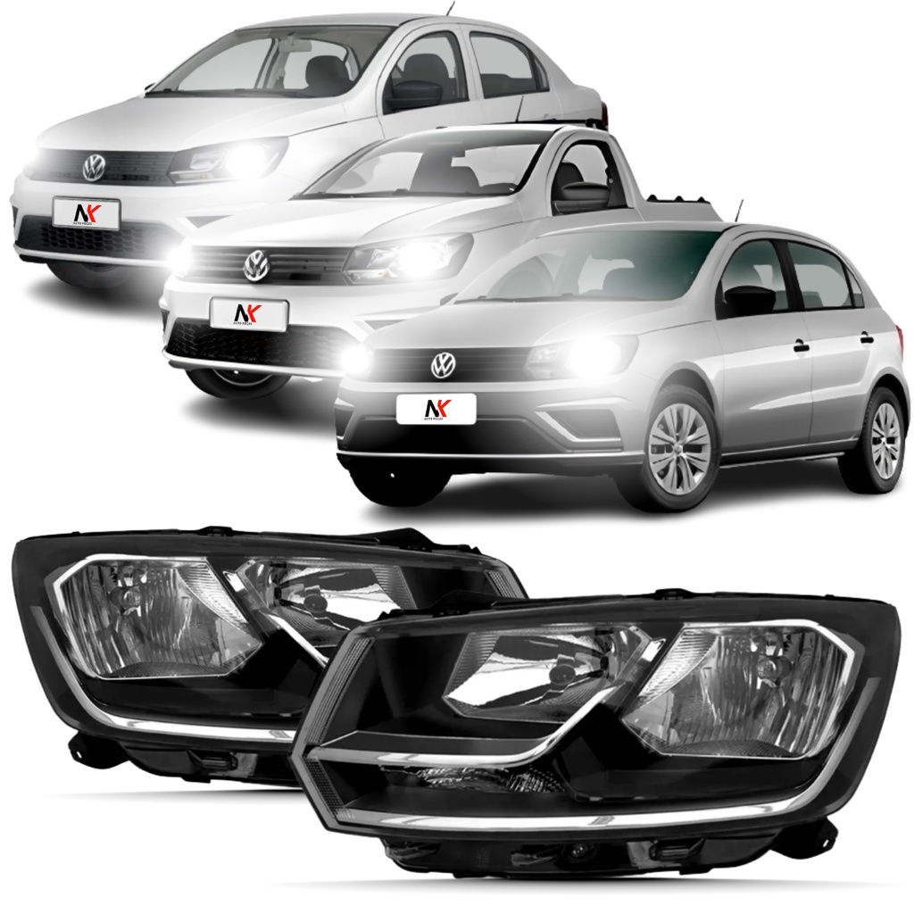 Farol Gol Voyage G8 2018 2019 á 2021 Saveiro G7 Foco Duplo | Shopee Brasil