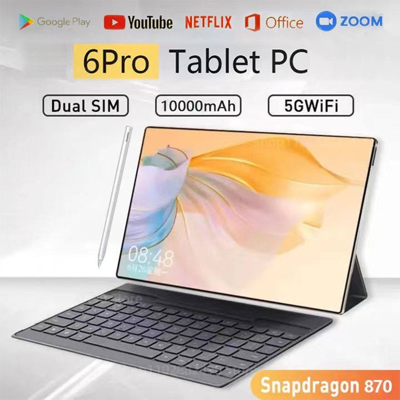 Tablet Android 12 Pad 6 Pro 10,5 Polegadas Com Processador Octa-Core ...