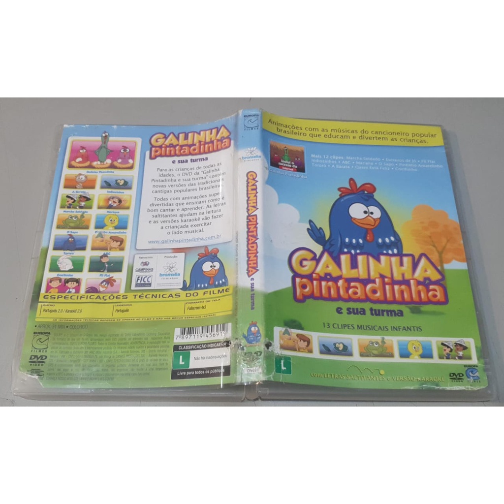 Dvd Usado Galinha Pintadinha E Sua Turma | Shopee Brasil