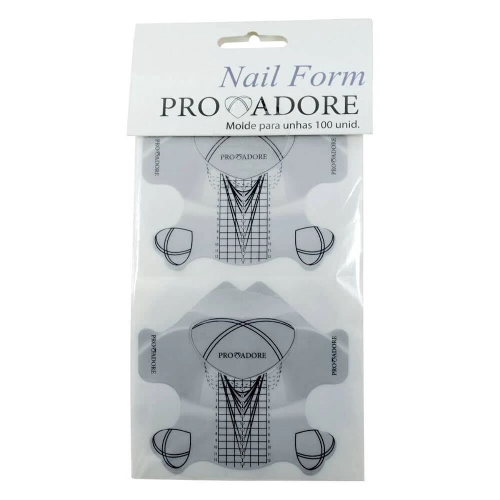 Molde Profissional Nail Form Alongamento de Unha 100un Adore | Shopee ...