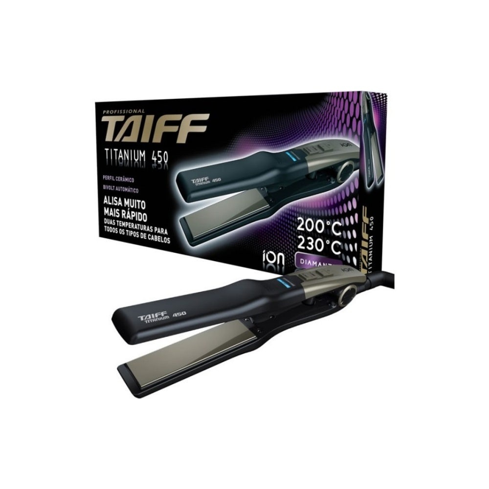 Prancha Taiff Bivolt Titanium 450 Action | Shopee Brasil