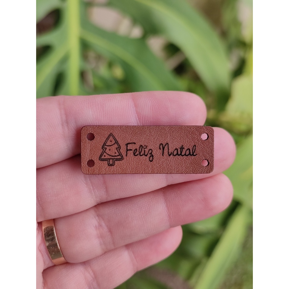 Kit etiqueta de Natal - Modelo retangular 1,5x4cm (30 unidades ...