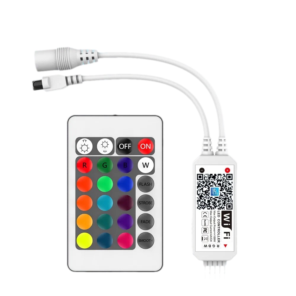 Central Controlador Led Wi Fi Rgb Android Ios C/ Controle | Shopee Brasil