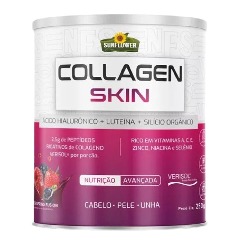 Collagen Skin Sabor Spring Fusion Sunflower 250g Suplemento Alimentar ...