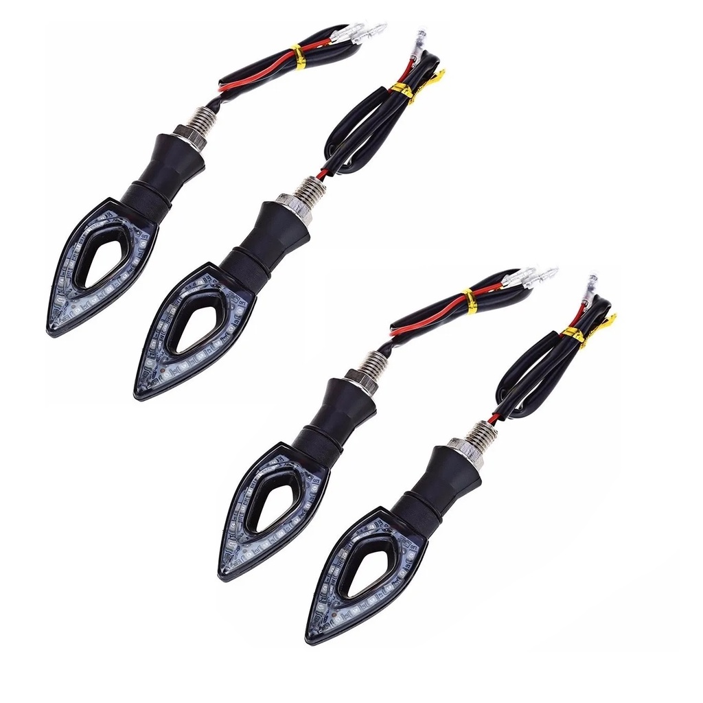 Mini Pisca Led Esporti Moto Flexa Seta Universal Preto 21820PT | Shopee ...