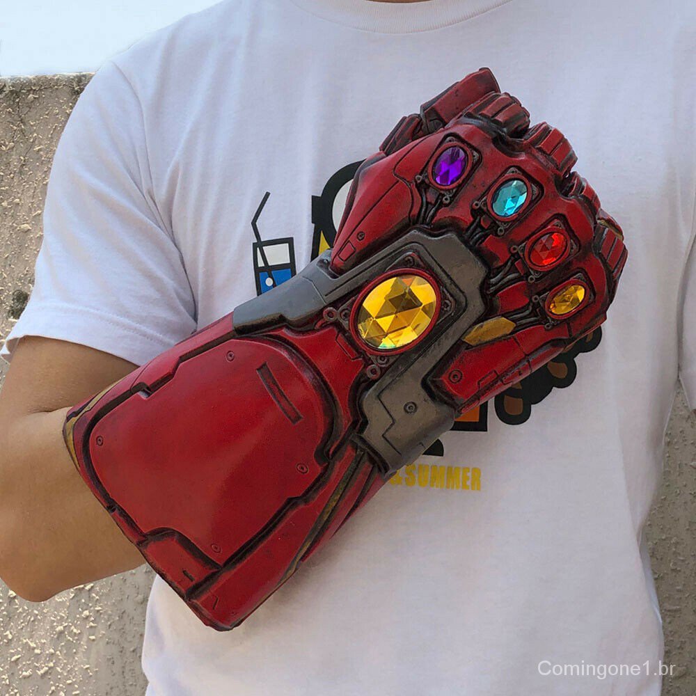 Thanos Infinito Látex Braço Homem Gauntlet Luvas Cosplay Ferro CDHC ...