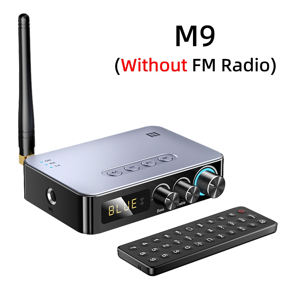 M9/M9Pro Receptor De Áudio Bluetooth Transmissor DSP Adaptador Sem Fio NFC/AUX/RCA/USB U-Disk/TF ...