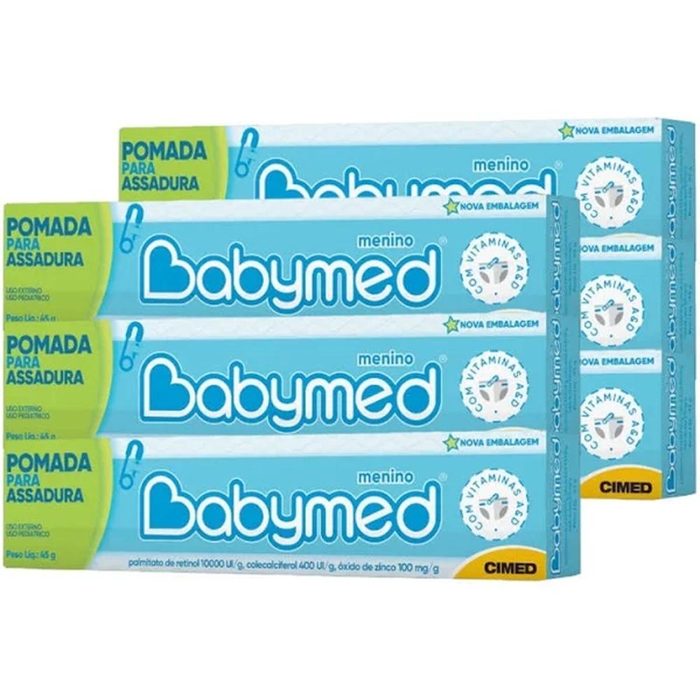 KIT C/6 BABYMED POMADA 45 G AZUL | Shopee Brasil