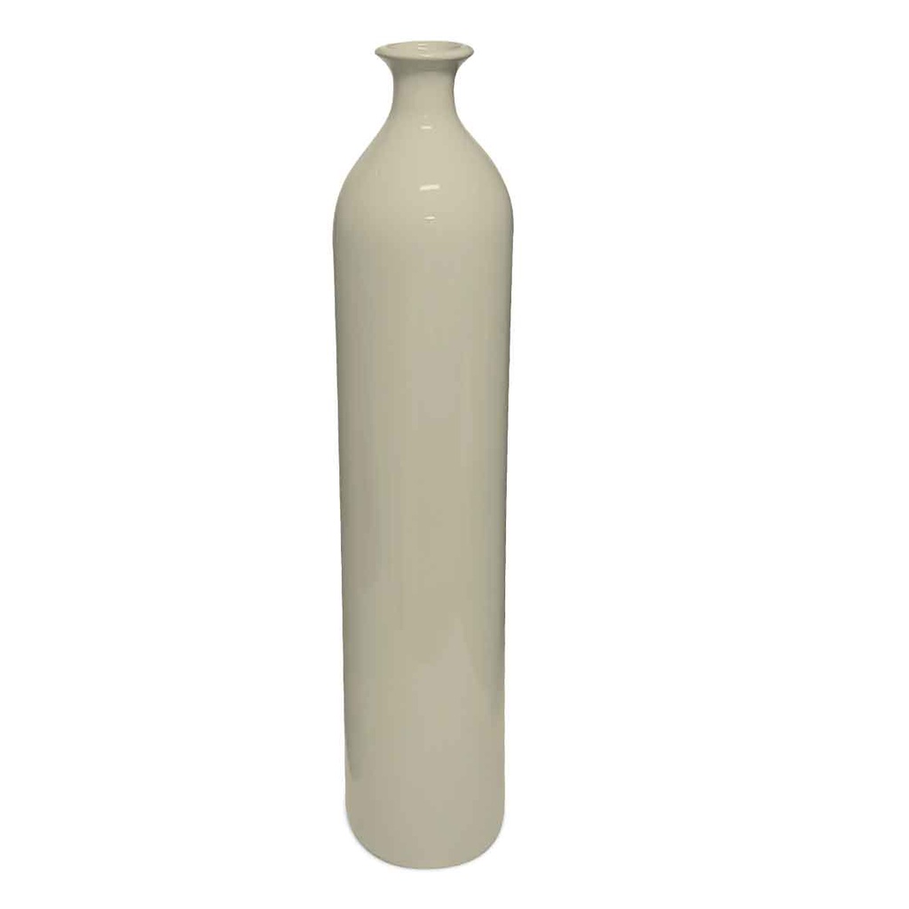 Vaso de chão garrafa grande 54 cm cerâmica para capim pampas decoração ...