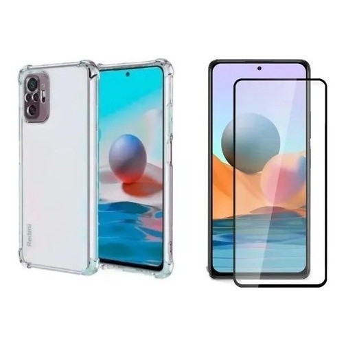 Capa Capinha case Anti Impacto Para Redmi Note 10 Pro 10 5G + Película 3D Vidro Temperado LV ...