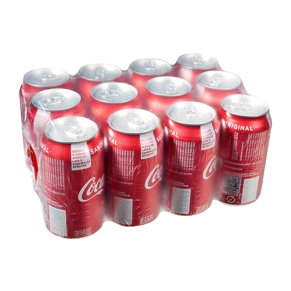 Refri Lata 350ml Coca Cola Kit 12un - Original | Shopee Brasil