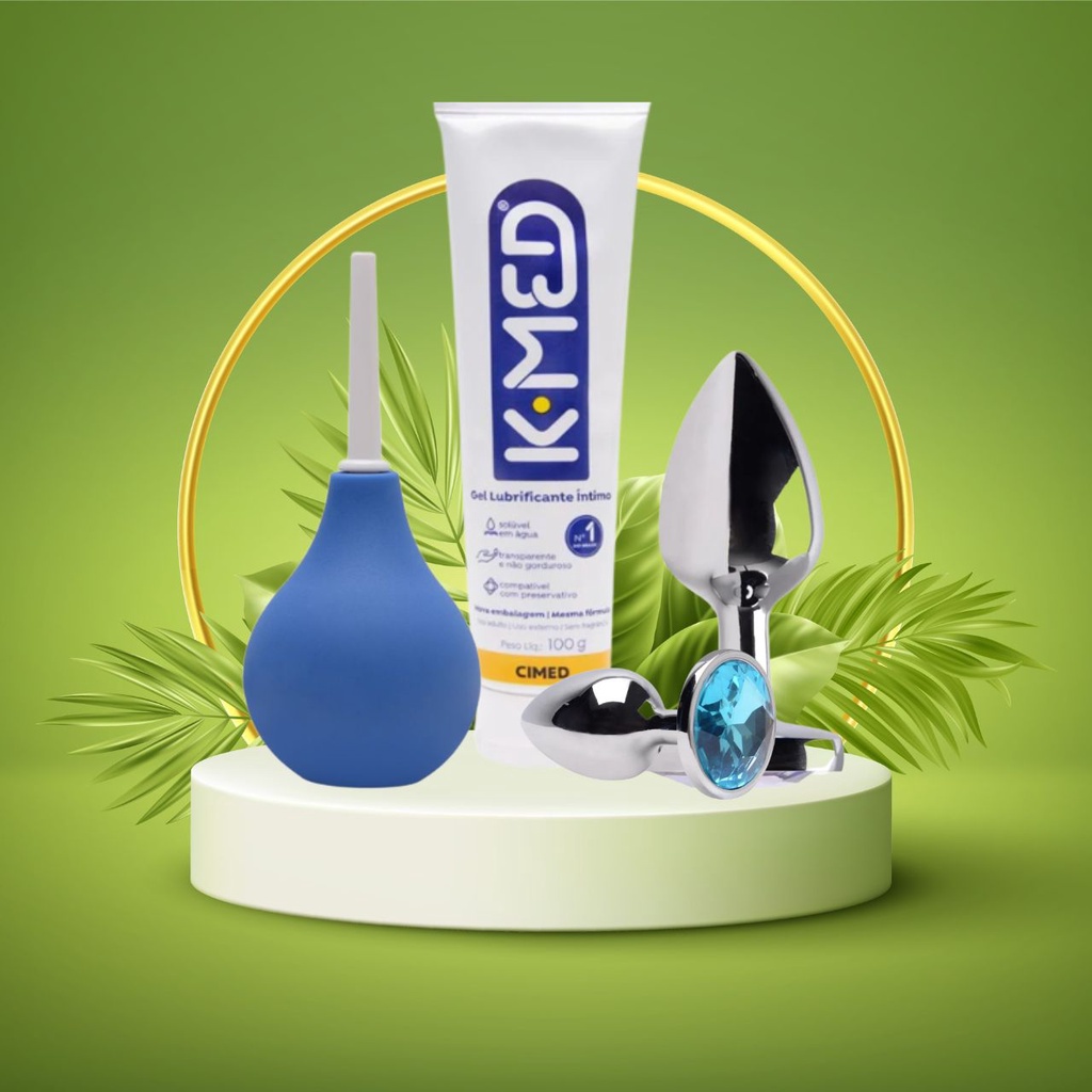 Kit Primeiro Ducha Anal Higiênica Xuca/Chuca + Plug Anal Aço Inox ...