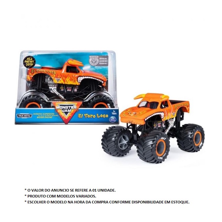 Monster Jam Escala 1:24 - Diecast Collector - Sunny 2022 | Shopee Brasil