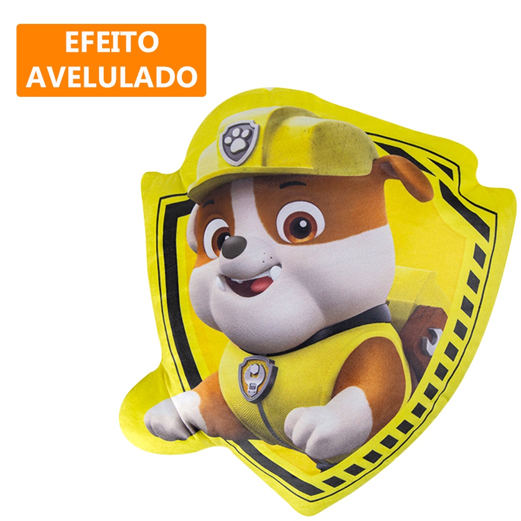 Almofada Infantil Escudo Patrulha Canina Rubble Lepper | Shopee Brasil