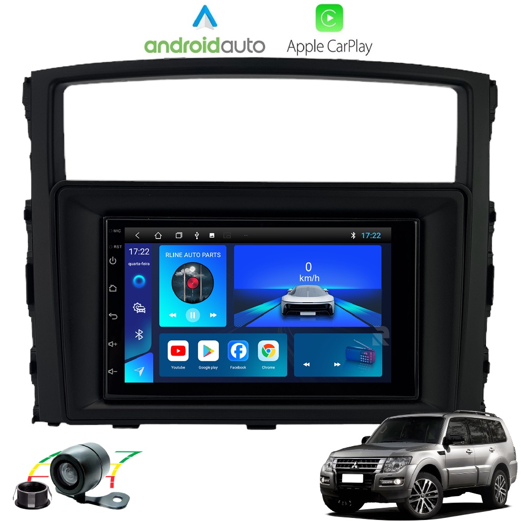 Kit Central Multimidia Android Mitsubishi Pajero Full 2008 a 2021 | Shopee Brasil
