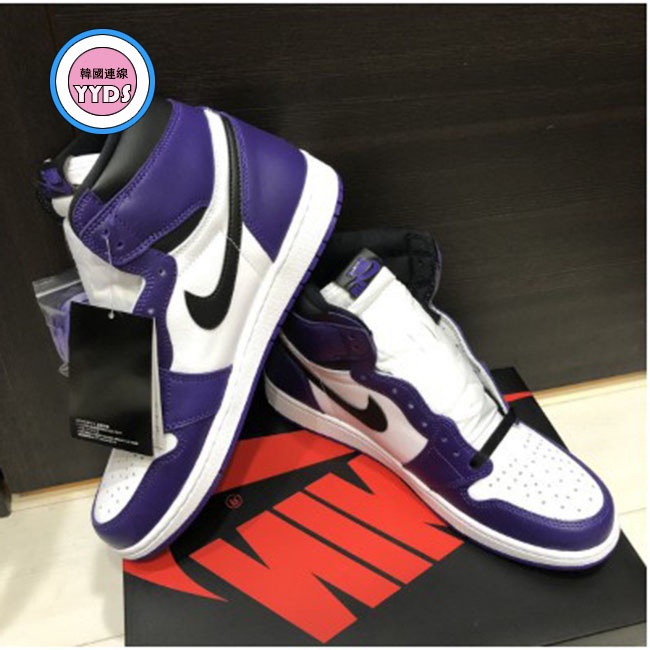Nike Air Jordan 1 Retro High Og Court Roxa Jordan Gago | Shopee Brasil