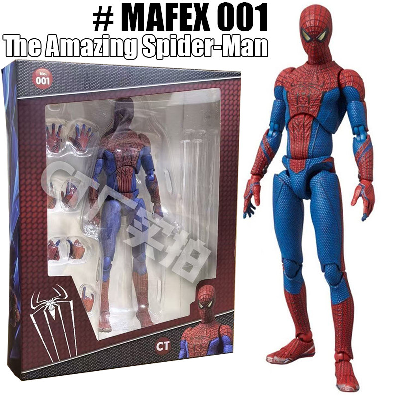O Incrível Homem-Aranha MAFEX 001 Andrew Garfield RED SpiderMan Action ...