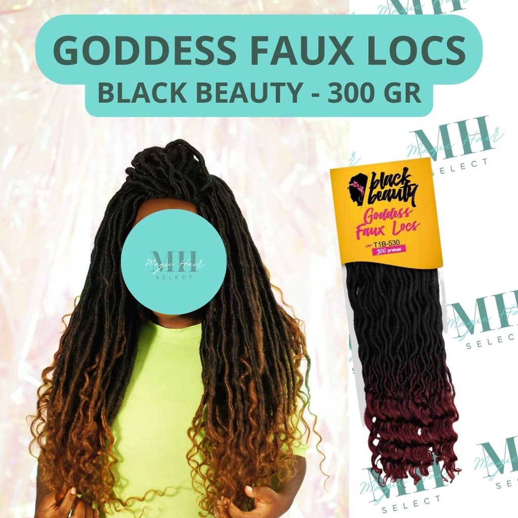 Goddess Faux Locs 300 gr Black Beauty Cabelo Sintético | Shopee Brasil