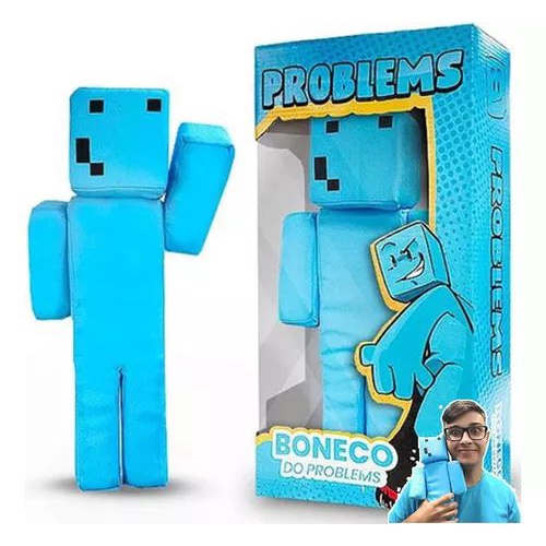 Boneco Youtuber Problems Minecraft 35 cm | Shopee Brasil