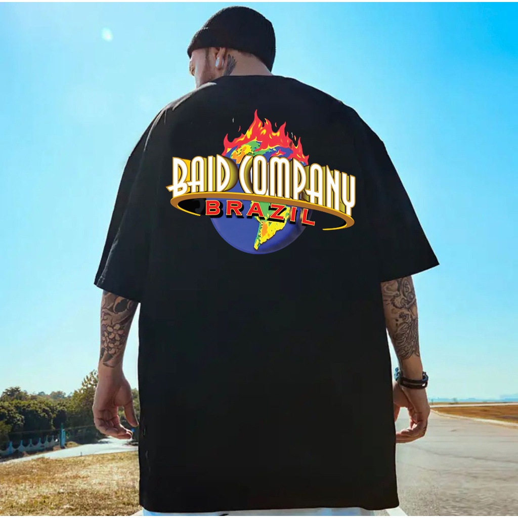 Camisa Unissex Baid Company Universal Algodão Skatista Streetwear Plus Size Envio rapido ...