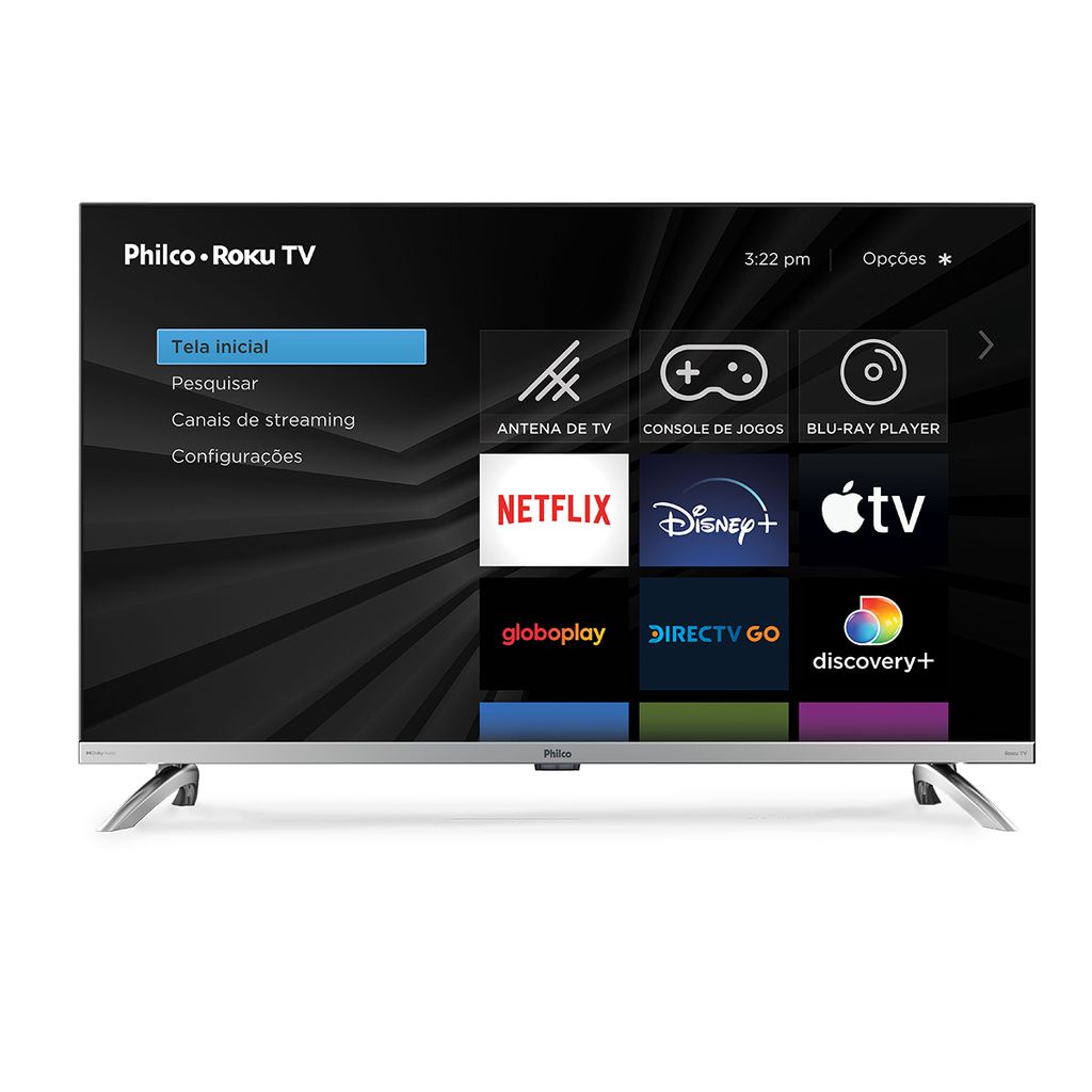 Smart TV 32” Philco Led PTV32G7PR2CSBLH Roku TV Dolby Audio | Shopee Brasil