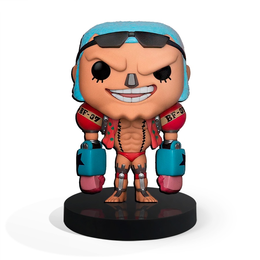 Totem Pequeno Boneco One Piece - Franky 7cm + Base | Shopee Brasil