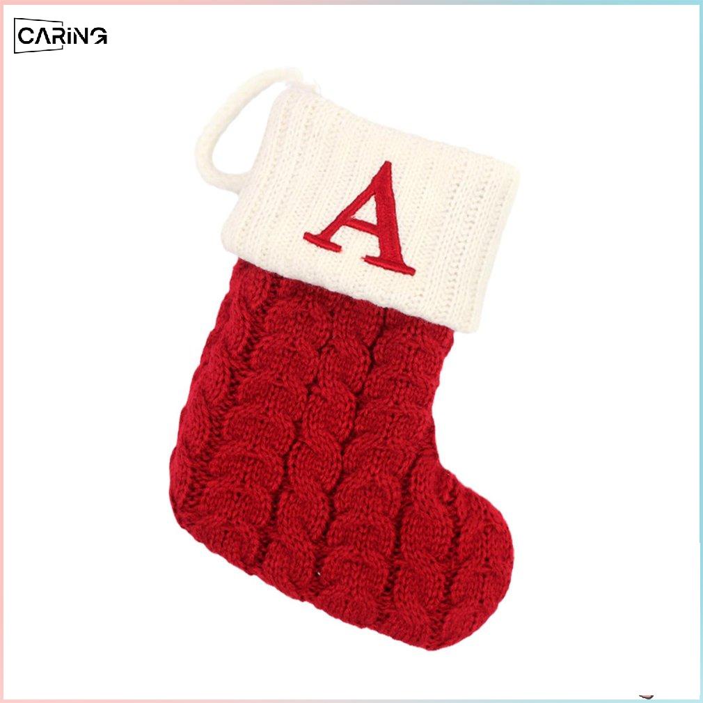 Alfabeto De Natal Tricotado Meias Quentes Penduradas Shopee Brasil