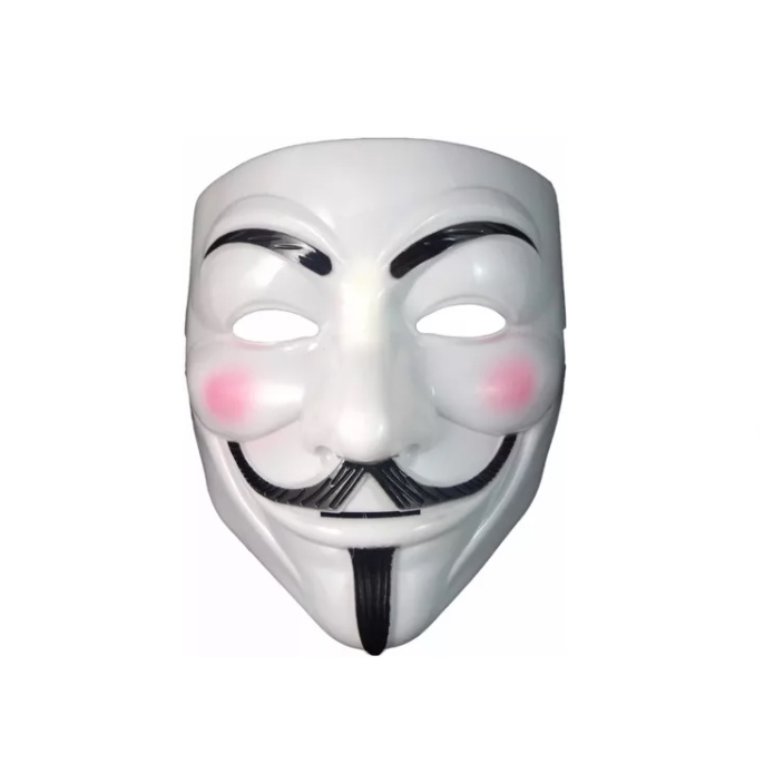 Máscara V De Vingança - Anonymous Vendetta Guy Fawkes | Shopee Brasil