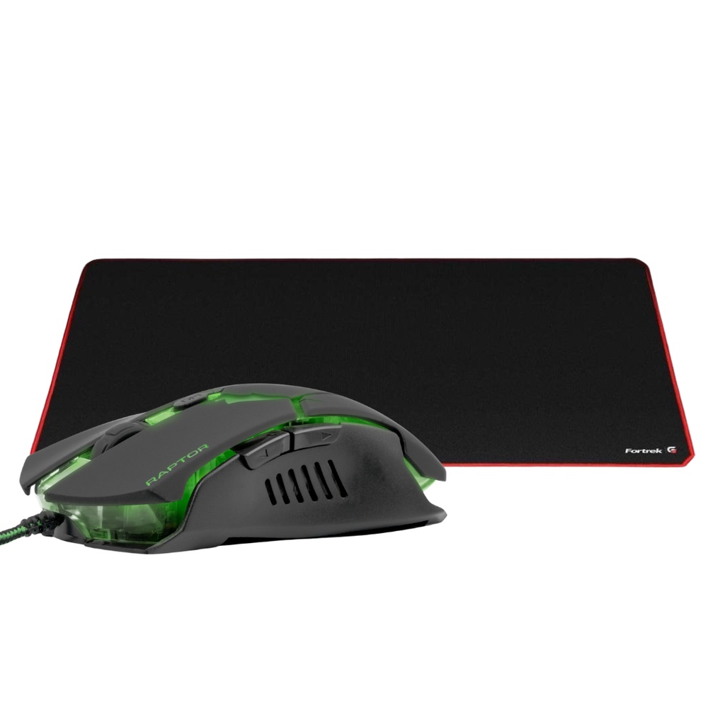 Kit Gamer Mouse Raptor Mouse Pad MPG104 Vermelho Fortrek | Shopee Brasil