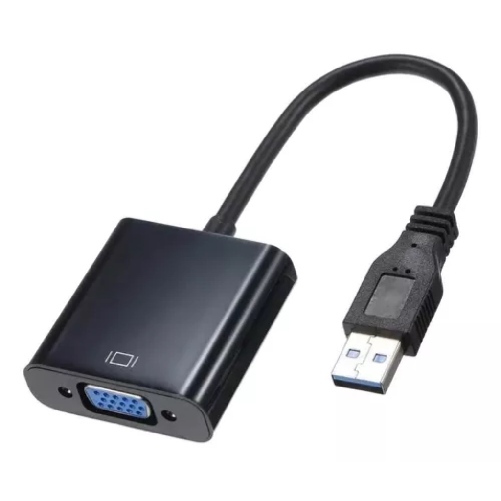 Cabo Adaptador Conversor Usb Para Vga Monitor - Usb 3.0/2.0 | Shopee Brasil