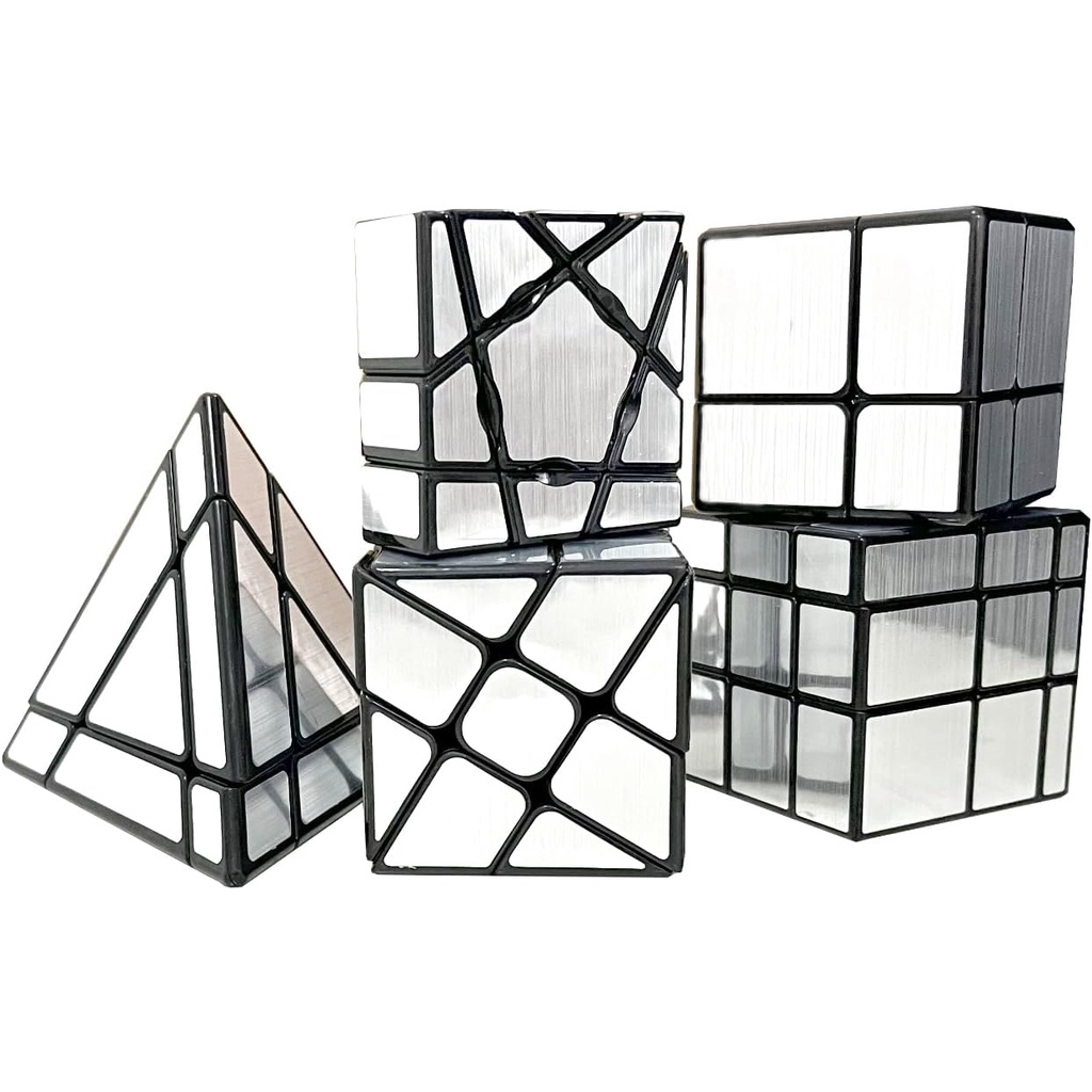 Espelho de prata Magic Speed Cube Puzzle Cube 1 × 3 × 3 Floppy Cube 2 × ...