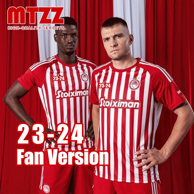 MTZZ 23-24 Olympiacos Jersey Home Longe De Casa Uniforme De Futebol Do Terceiro Homem ...