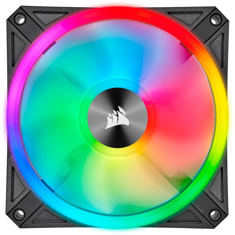 Cooler FAN Corsair QL120 RGB 120mm PWM Single Fan | Shopee Brasil