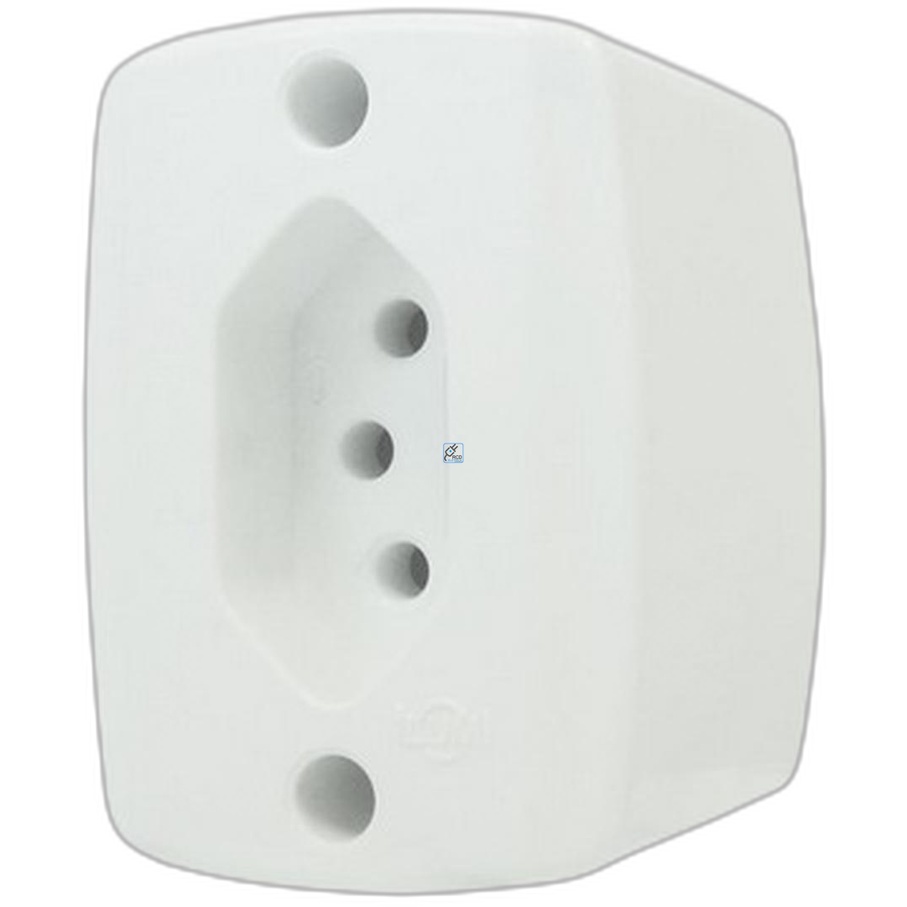 Tomada Externa Ilumi 2P+T. 20A Retangular 16517 - Kit C/10 Peca ...