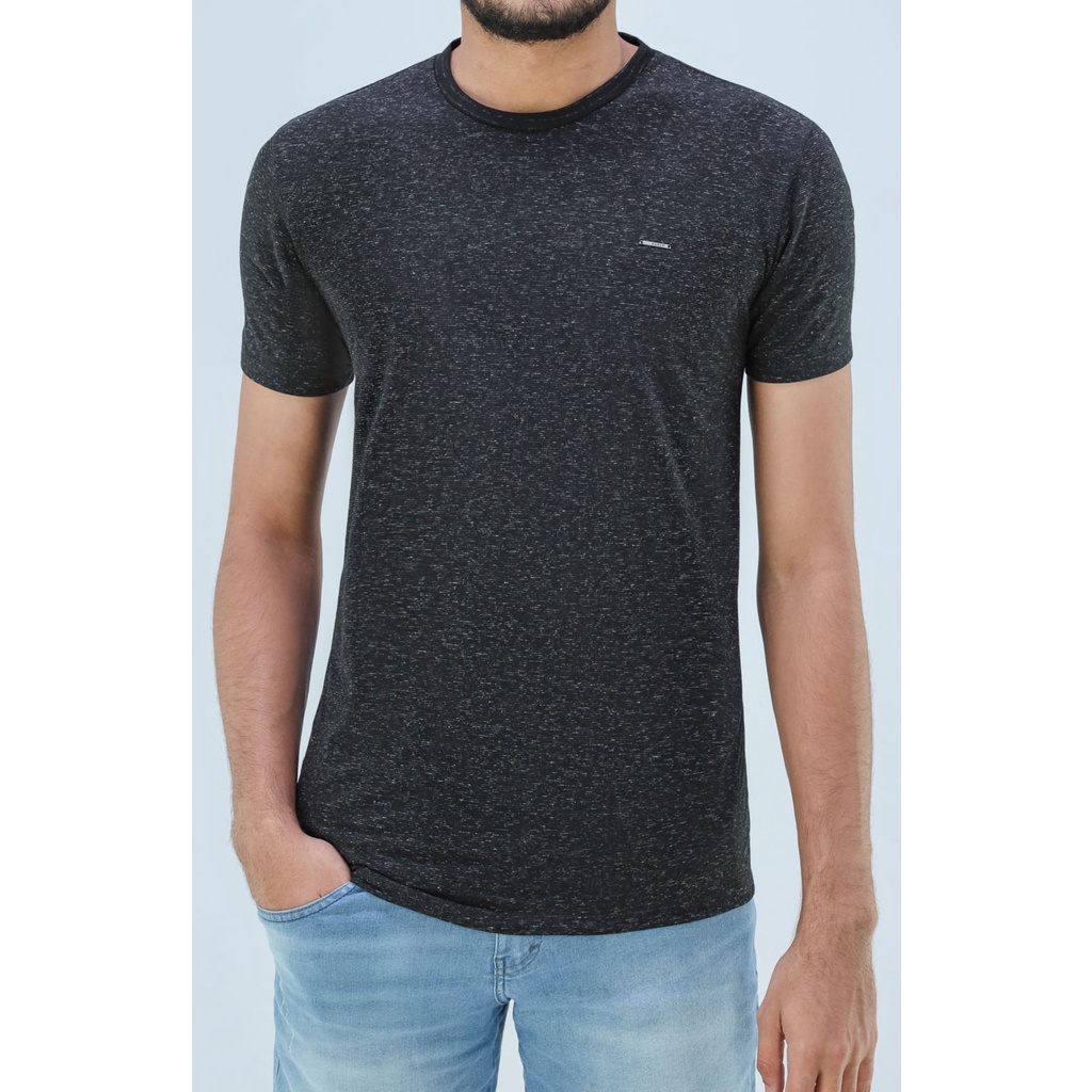 Camiseta Ogochi Casual Slim Logo Metal - 9880 | Shopee Brasil